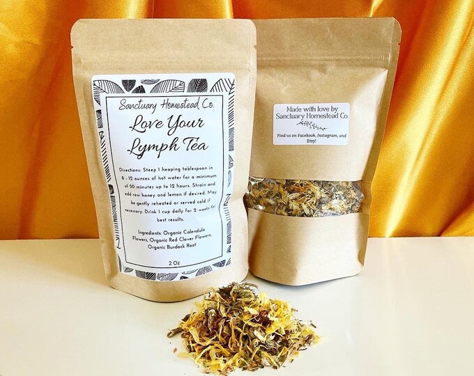 Herbal Lymphatic Tea, Lymph Tea, Loose Leaf Tea, Lymph Stagnation ...