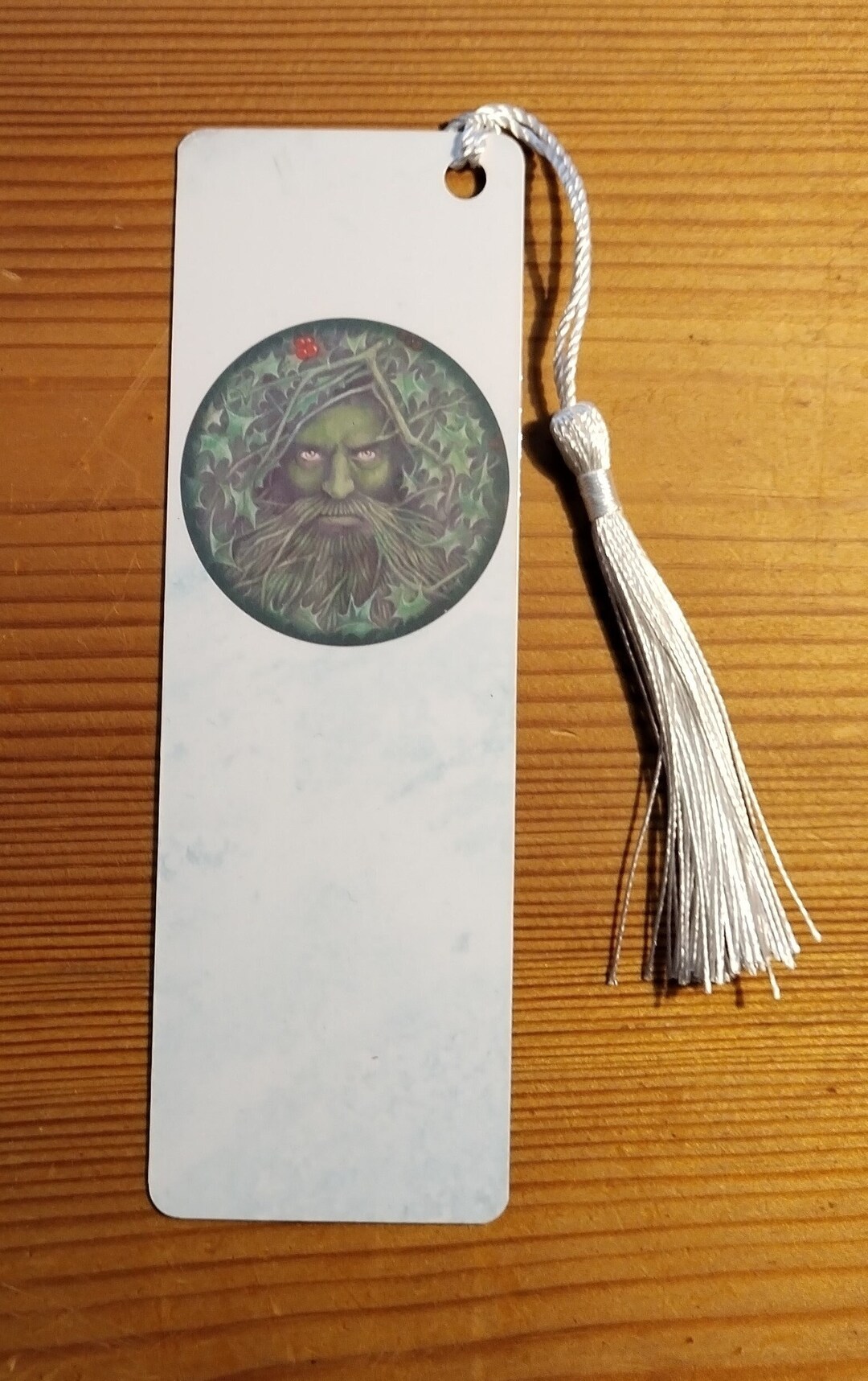 SPIRIT OF YULE Green Man of Winter Handmade Bookmark - Etsy