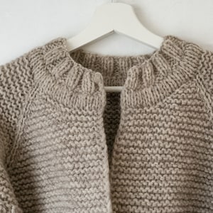 Knitting Pattern for Grey Sheep Jacket, Short Cardigan, Puffed Sleeves ...