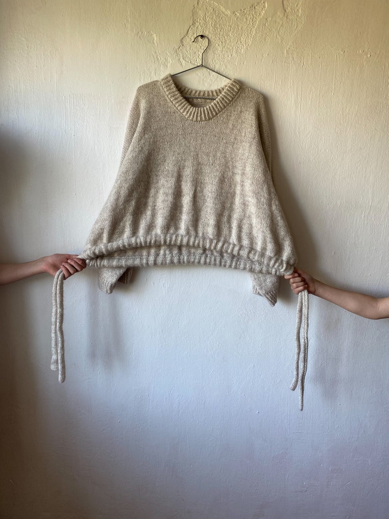 Knitting Pattern for Fairy Tale Sweater, Crew Neck, Stylish Design - Etsy