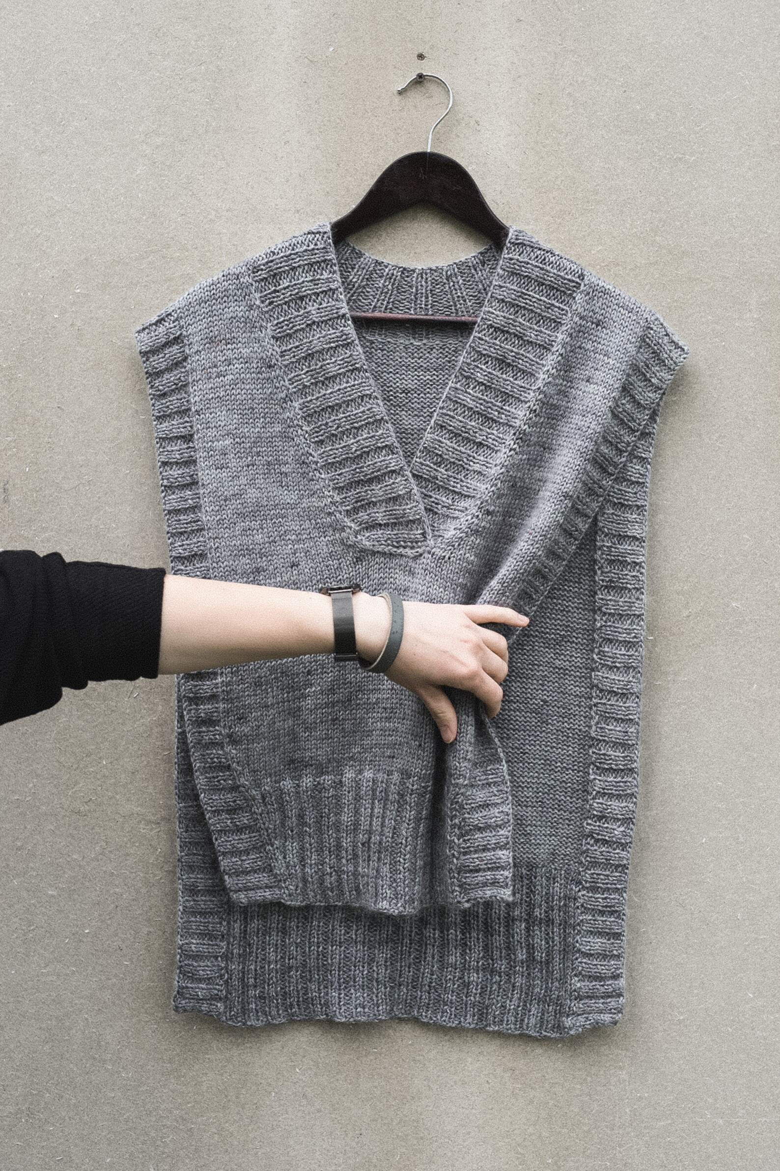 Knitting Pattern for Sofia Slipover V Neck Vest Knitting - Etsy