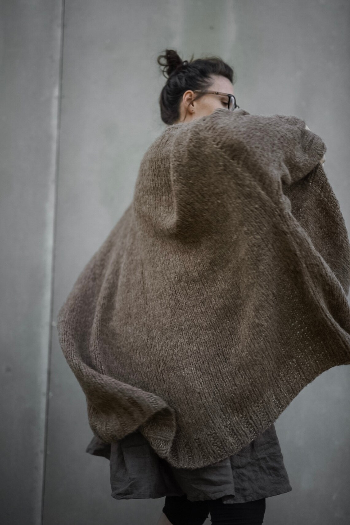 Hug Oversize Cardigan Knitting Pattern, Beginner Knit - Etsy