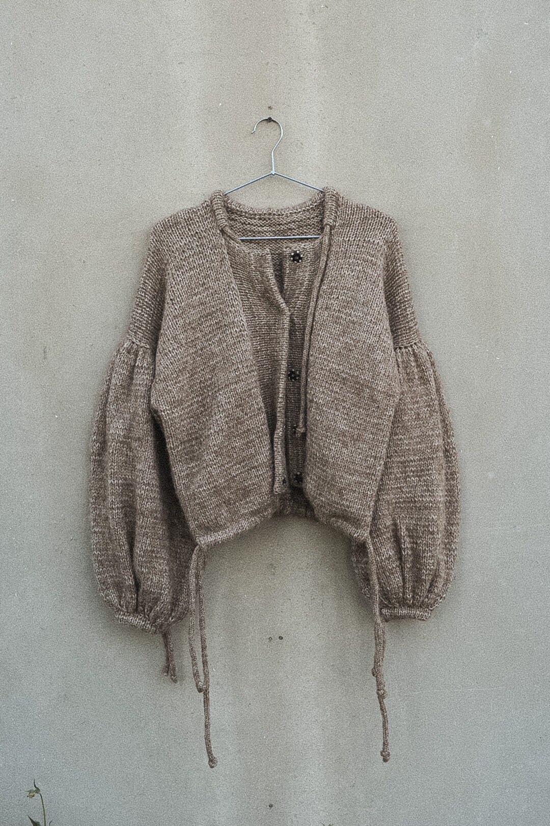 Balloon Sleeve Cardigan Knitting Pattern, Beginner Friendly (PDF ...