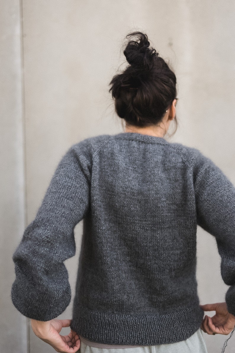 Knitting Pattern for I Mohair Weekend Sweater Sweater - Etsy