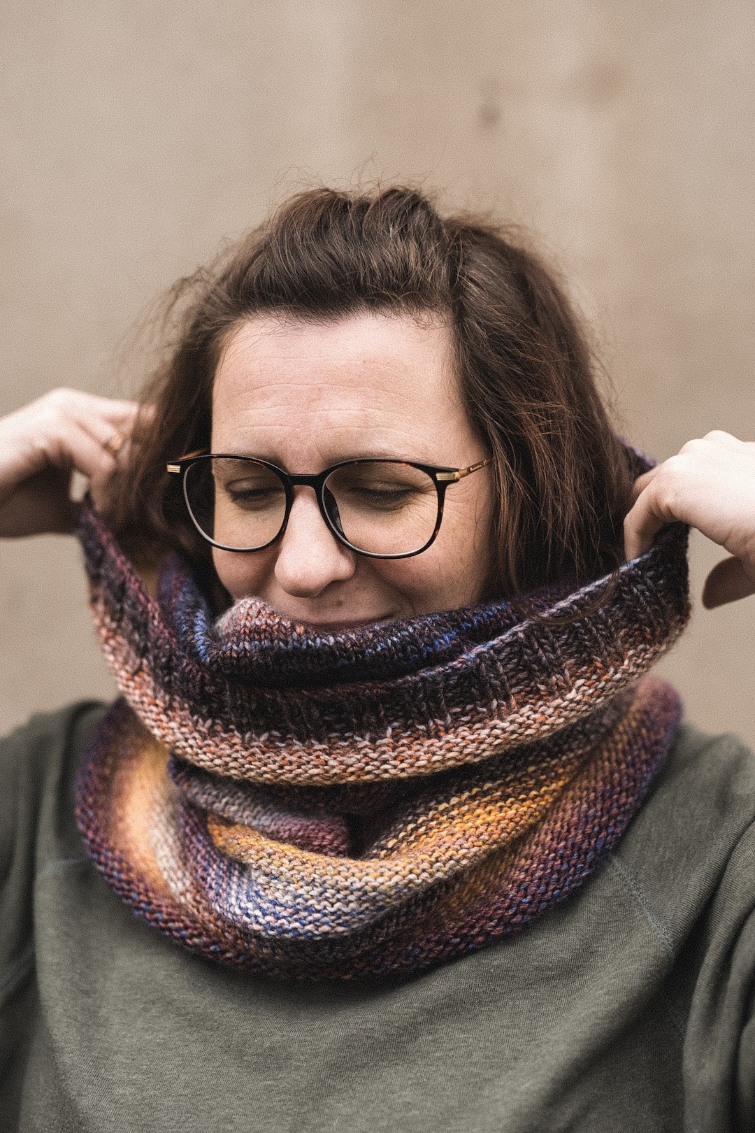 Knitting Pattern for Infinity Scarf, Scarf, Beginner Knitting Pattern ...