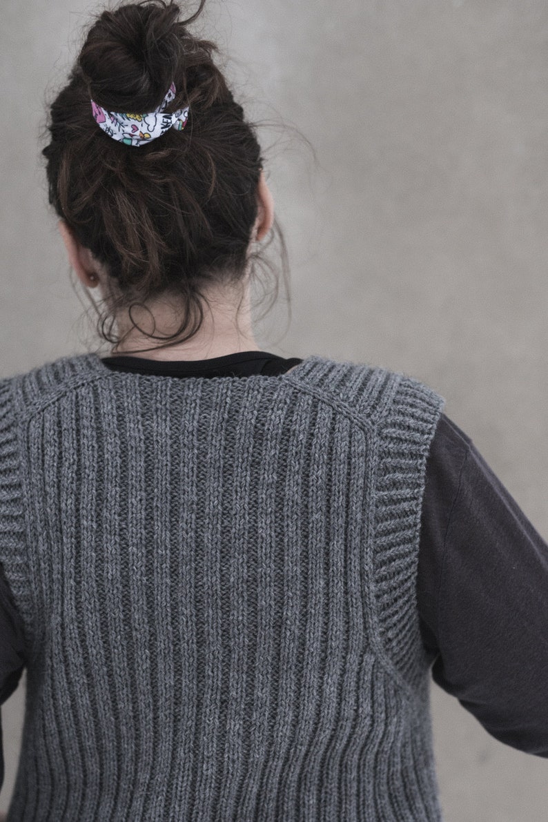 Knitting Pattern for Rock Slipover V Neck Vest Knitting - Etsy UK