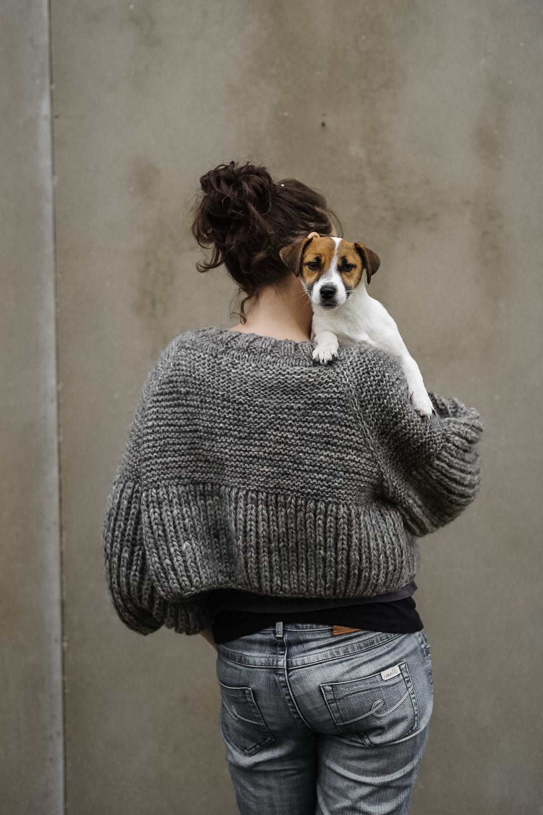 Knitting Pattern for Grey Sheep Jacket, Short Cardigan, Puffed Sleeves ...