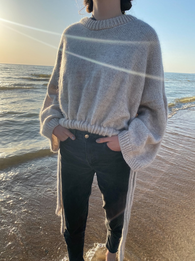 Knitting Pattern for Fairy Tale Sweater, Crew Neck, Stylish Design - Etsy