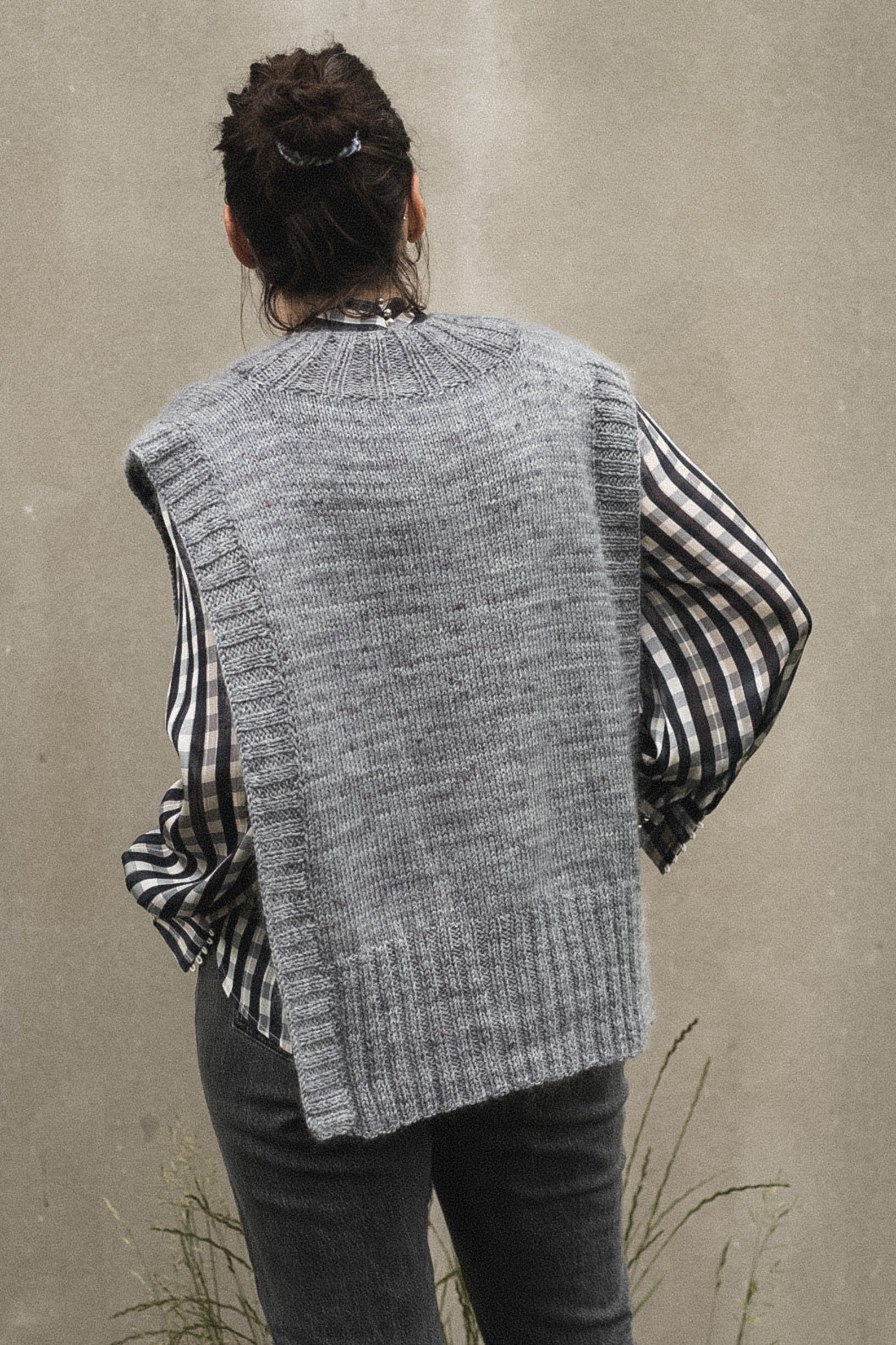 Knitting Pattern for Sofia Slipover V Neck Vest Knitting - Etsy