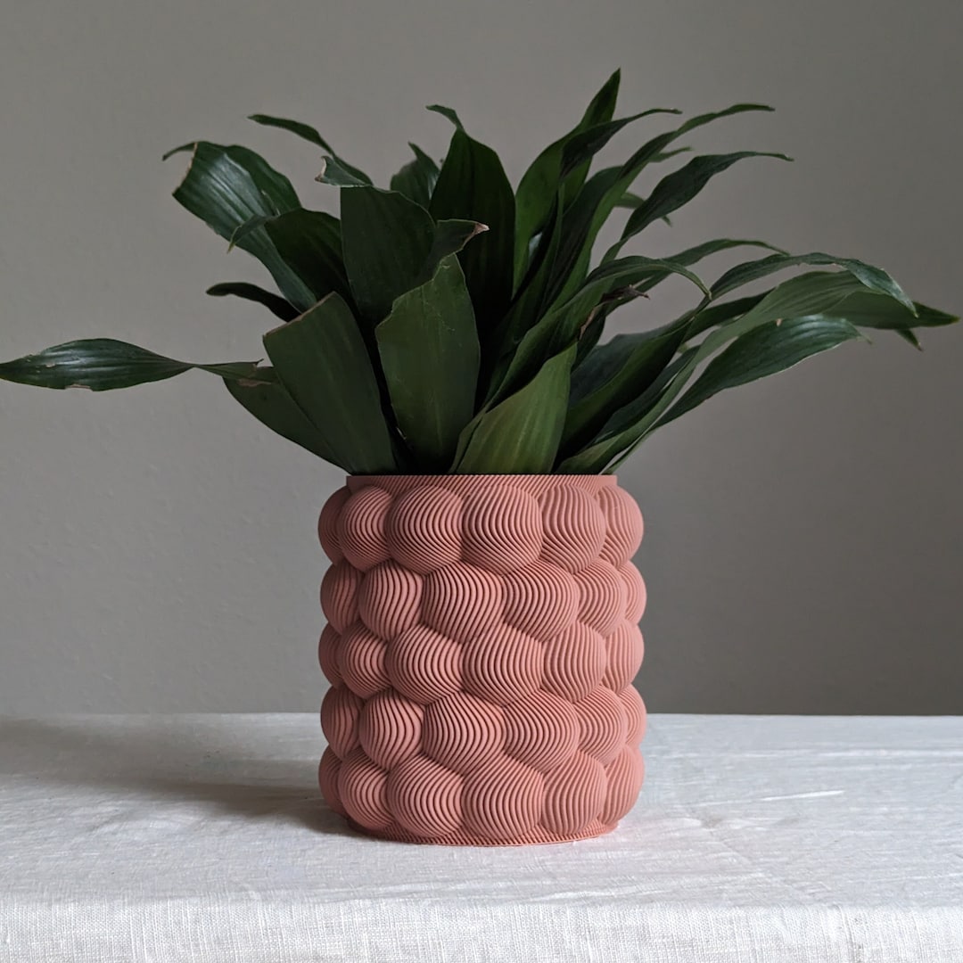 Bubble Planter With Drainage, Textured Plant Pot, Eco-friendly Planter ...