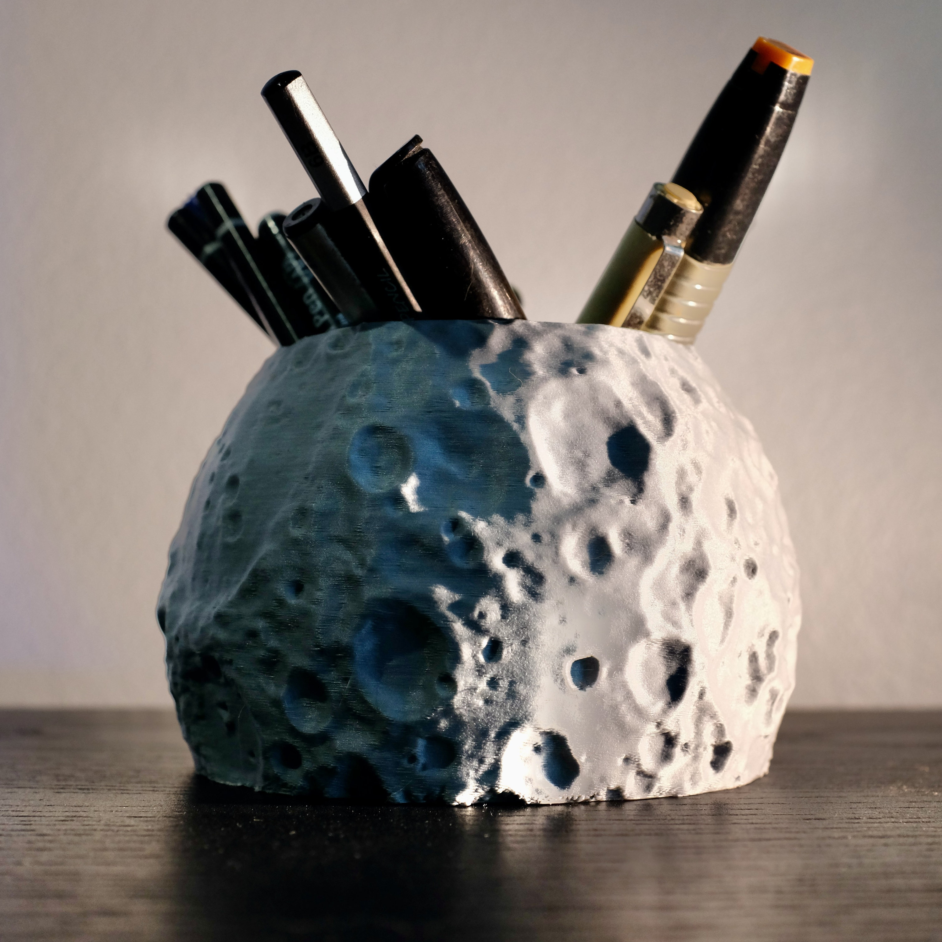 3D Printed Moon Pencil Holder: Space-themed Desk Organizer - Etsy UK