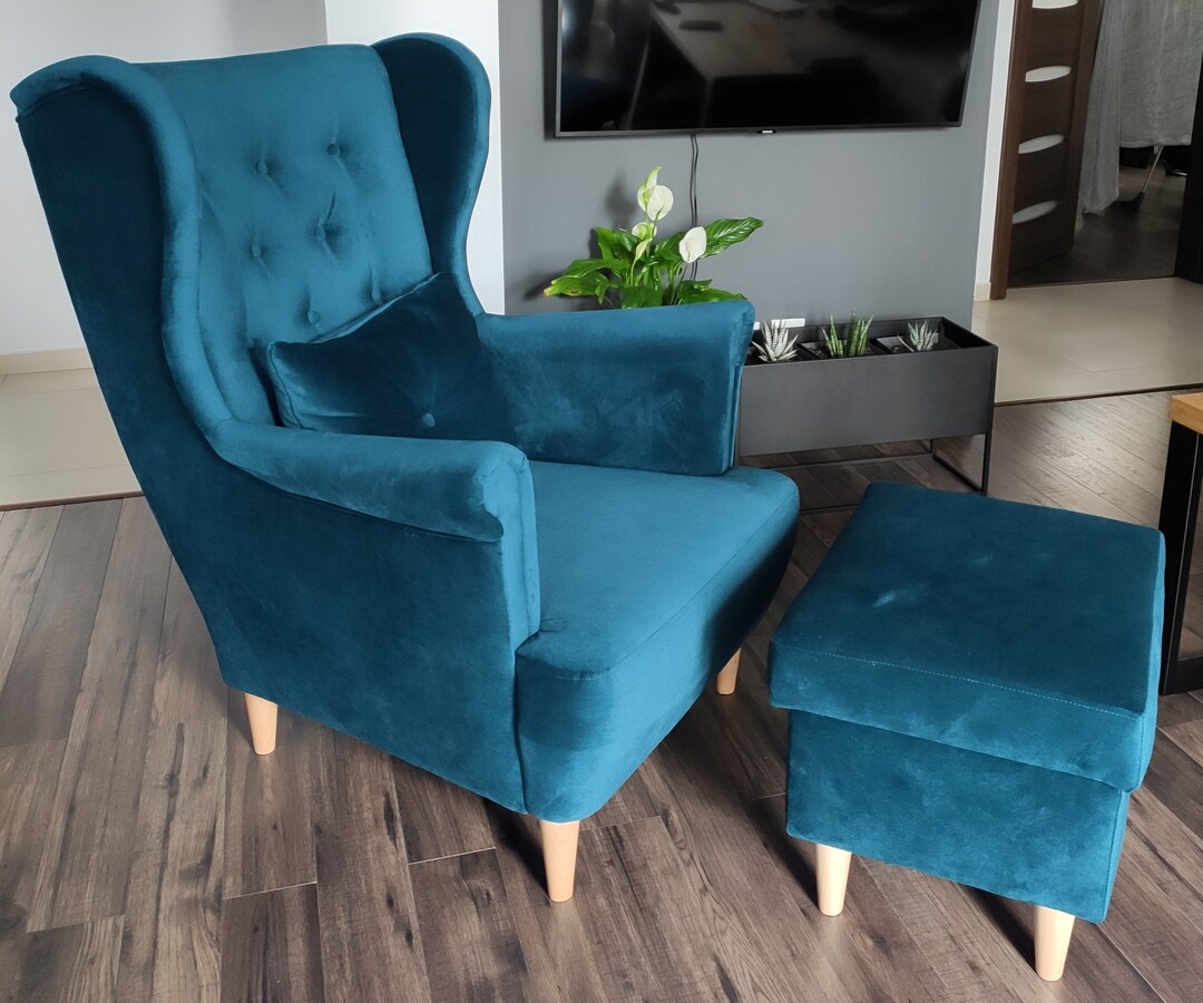 Armchair With Stool, Wing Chair, Rocking Chair, Stool, Nursing Chair ...