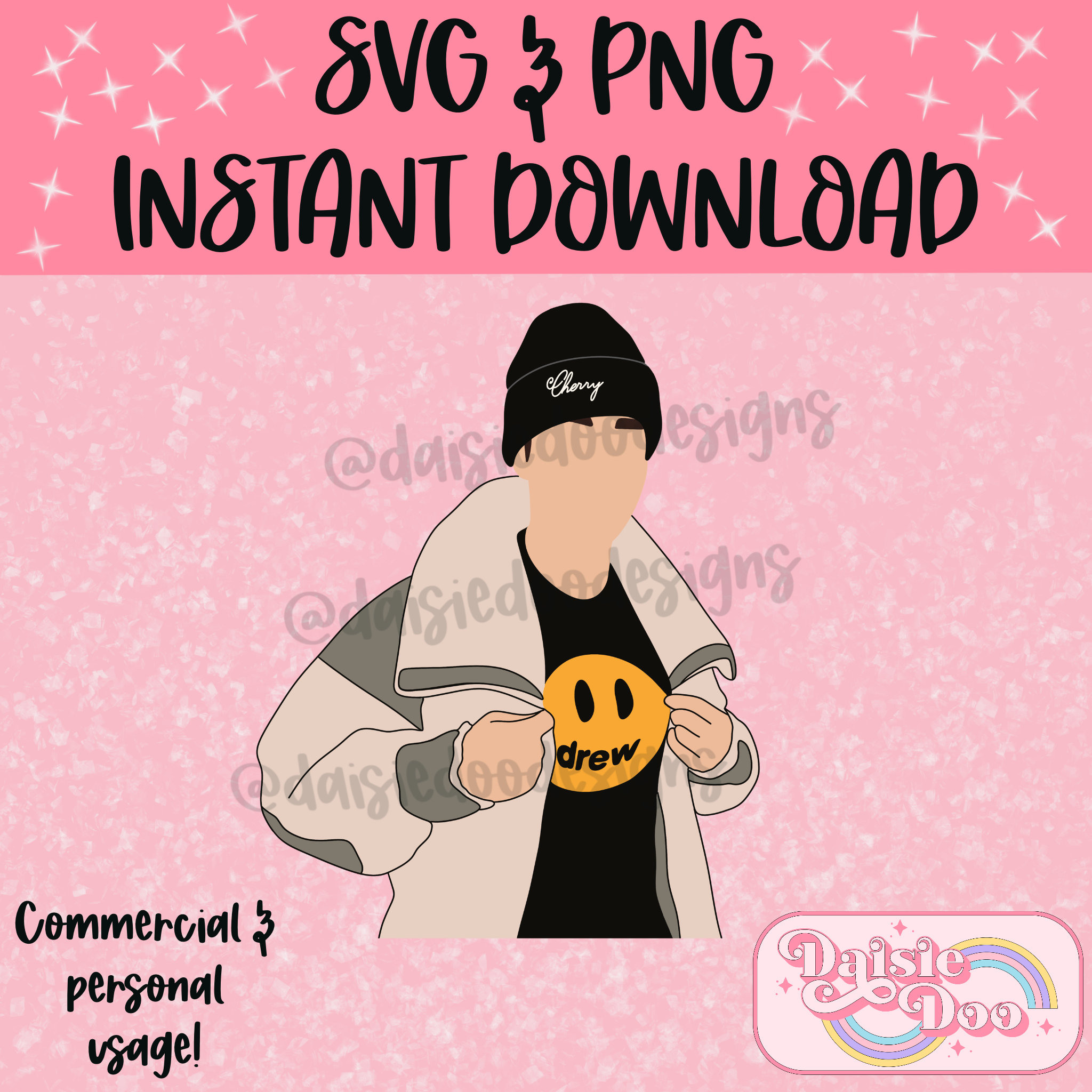 Justin B Faceless Svg and Png Mug Svg Cutting Machine Svg Pop Star Svg ...