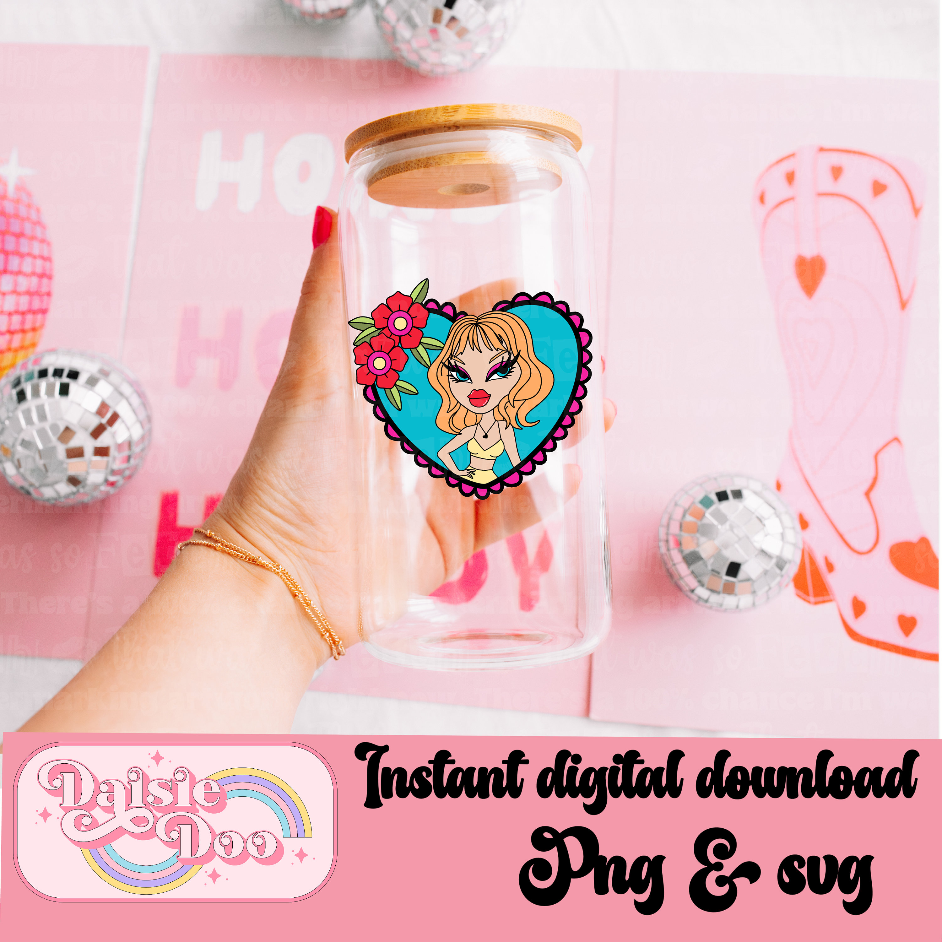 Y2K Doll Svg and Png Mug Svg Cutting Machine Svg Retro Svg File Y2K Svg ...