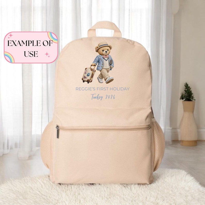 Teddy Bear Traveller PNG, Preppy Bear PNG, Vintage Travel Bear Clipart ...