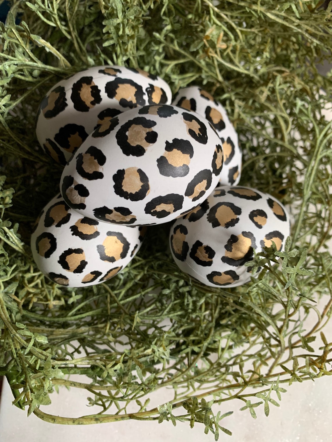 Hand Painted Leopard Cheetah Print Egg - Etsy
