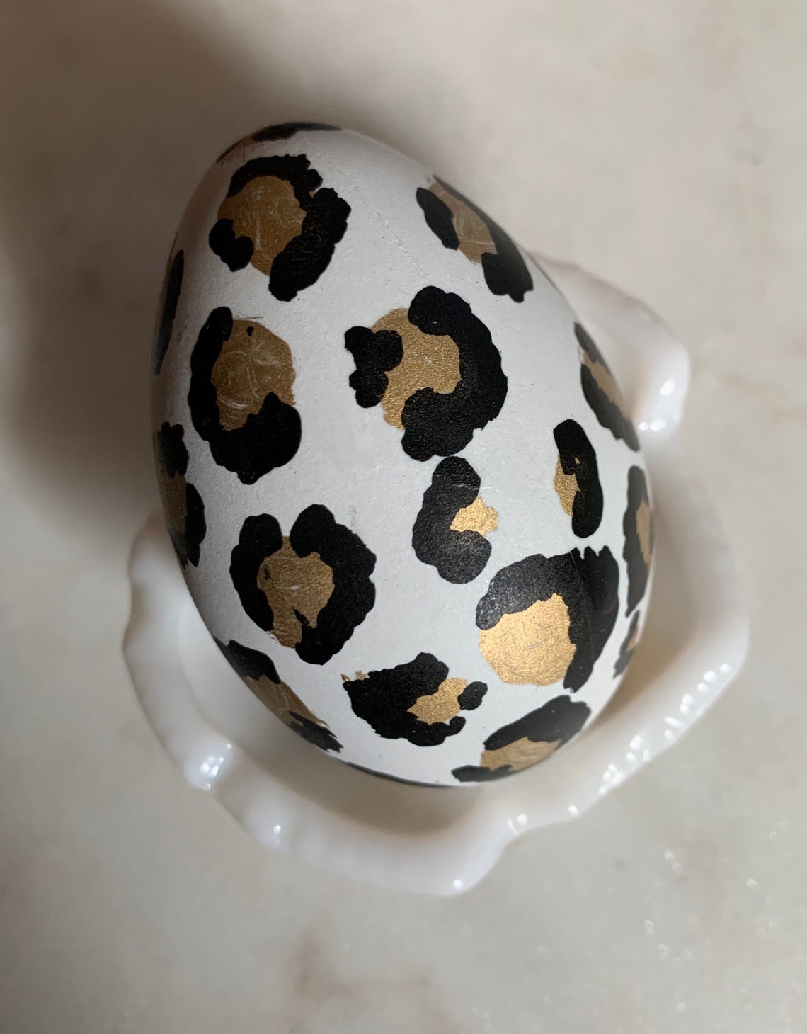 Hand Painted Leopard Cheetah Print Egg - Etsy