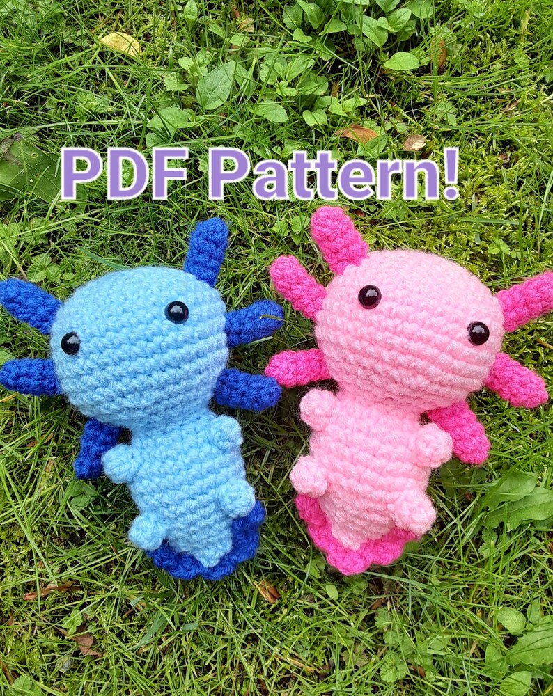 Axolotl PDF PATTERN Crochet Pattern/ Axolotl Patterm - Etsy