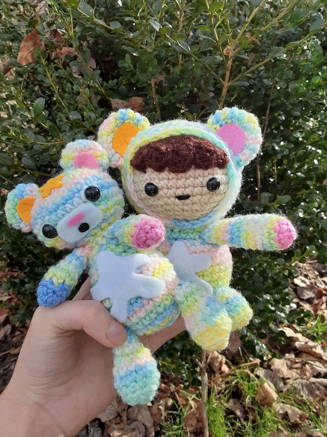 Kiki in a Bear Outfit - Handmade/ Crochet/ Kawaii/ Set/ Doll - Etsy