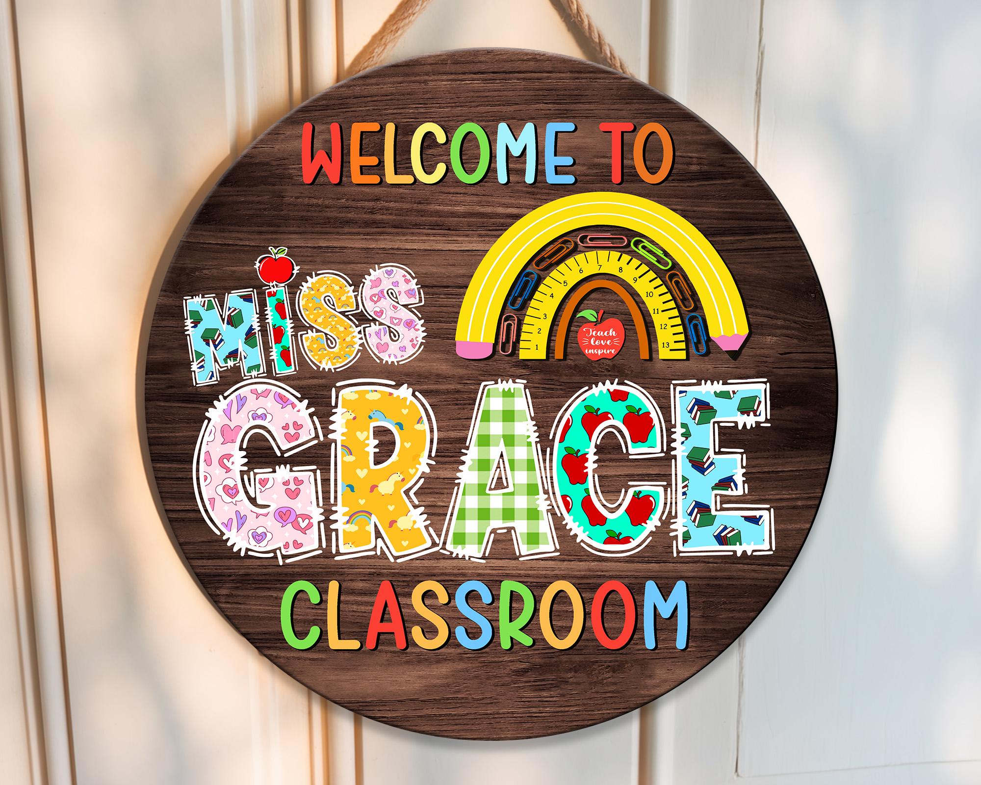 Personalized Teacher Signs for Classroom, Teacher Appreciation Gifts ...