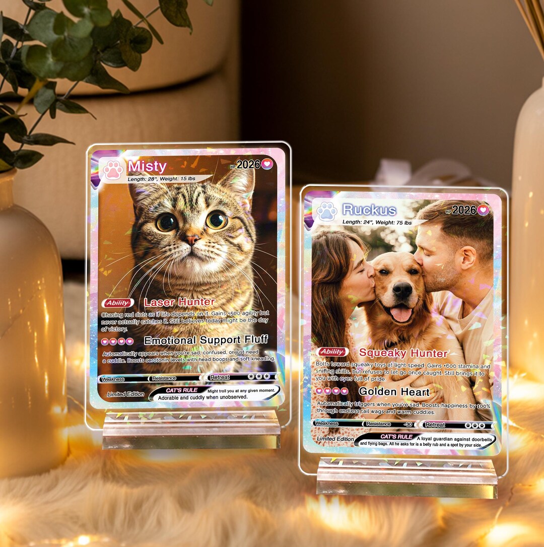 Personalized Photo Anime Plaque Valentine's Gift for Him, Hologram ...