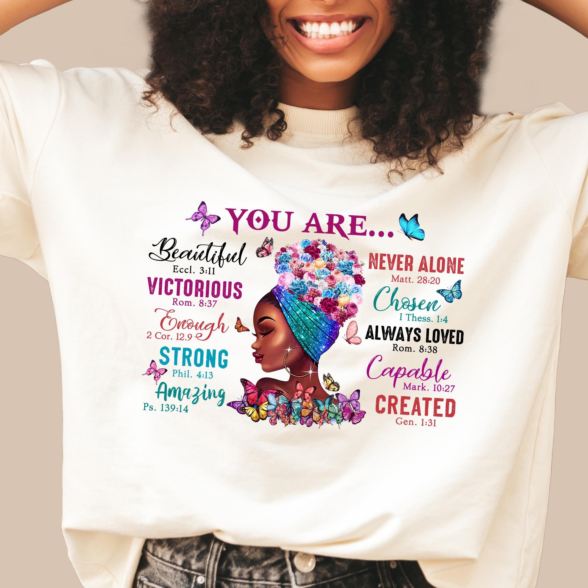 African American Women PNG Design, You Are Beautiful Melanin Lady PNG ...