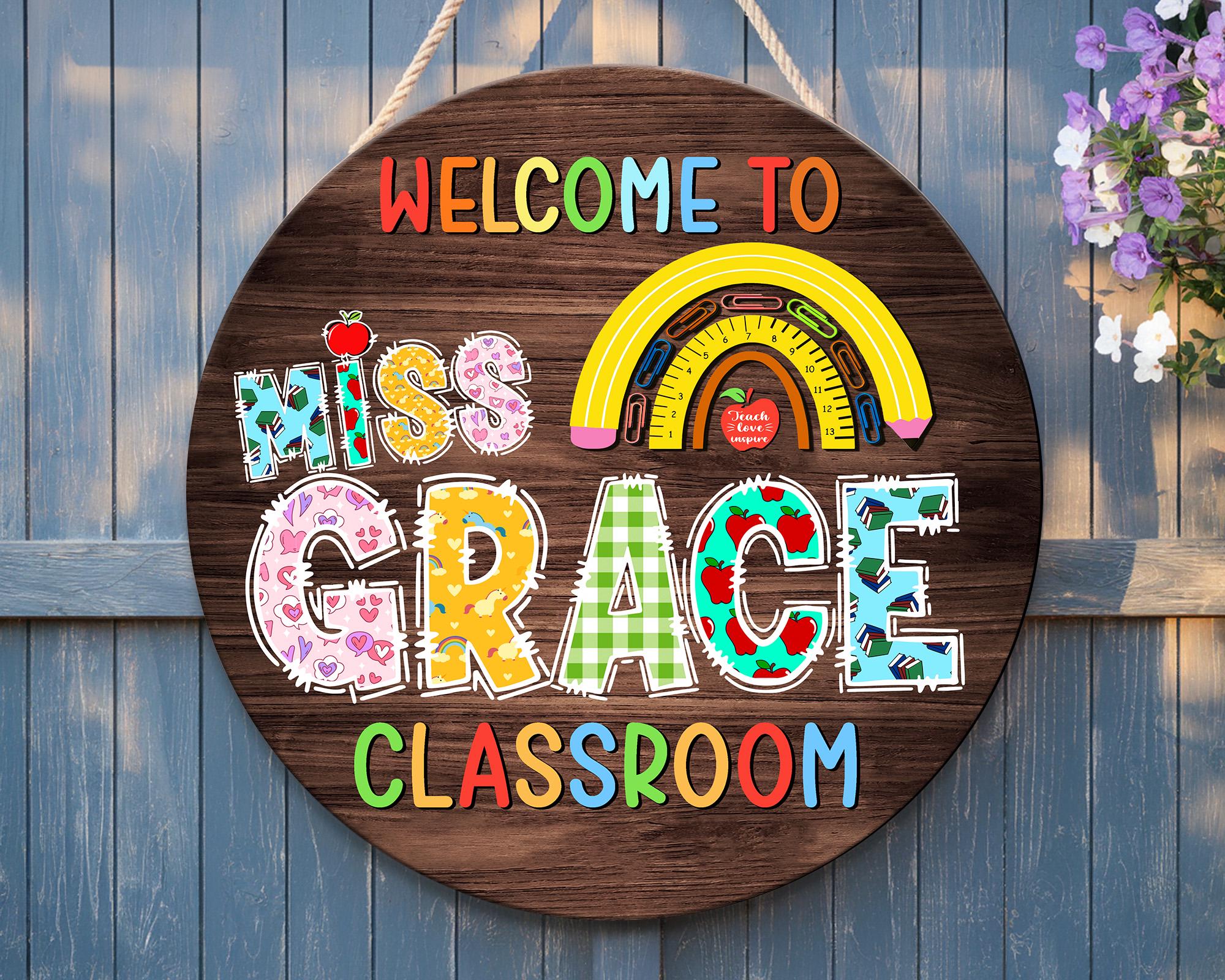 Personalized Teacher Signs for Classroom, Teacher Appreciation Gifts ...