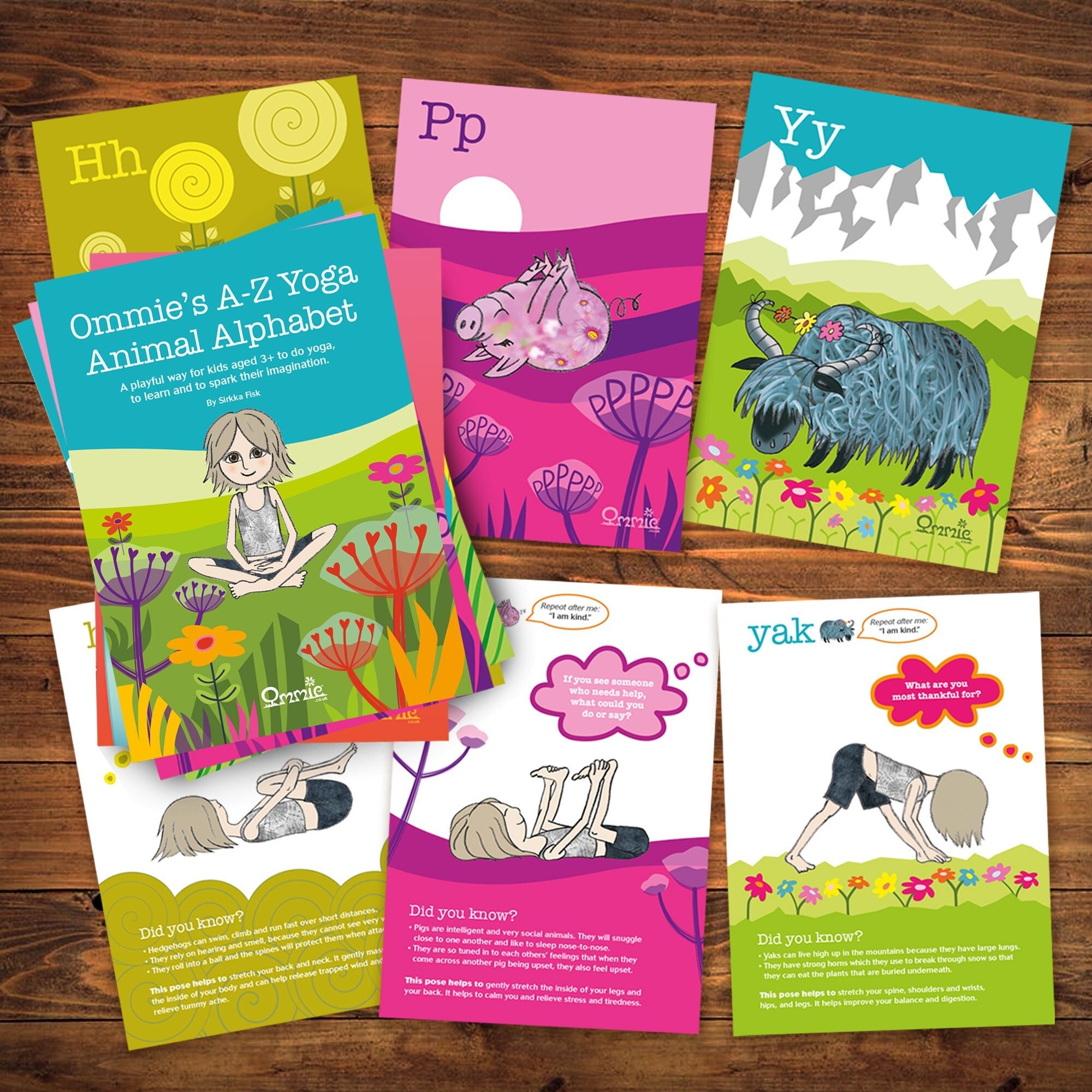 Kids Yoga Cards, ABC Yoga Cards, Reading Skills, School Play ...