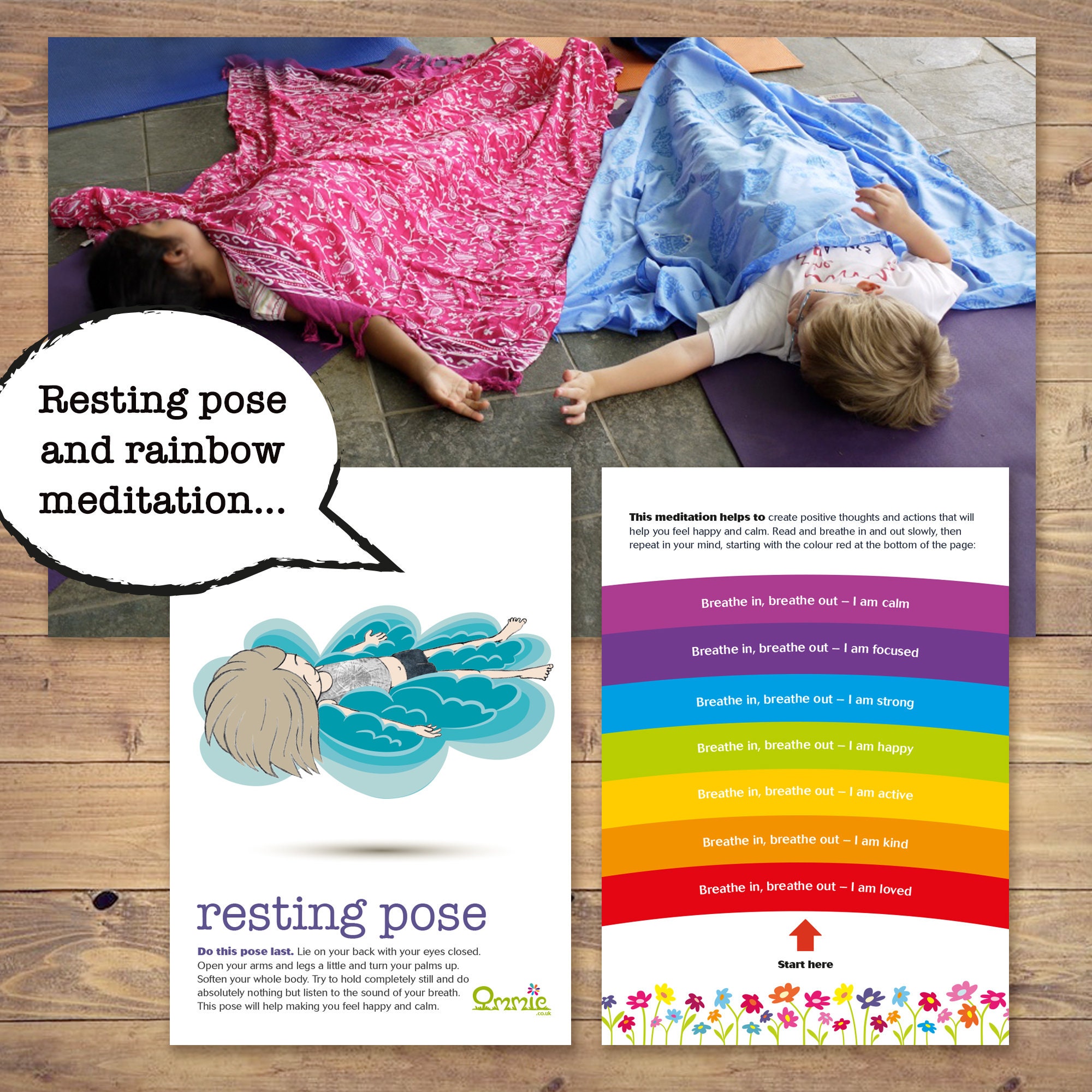 Kids Yoga Cards, ABC Yoga Cards, Reading Skills, School Play ...