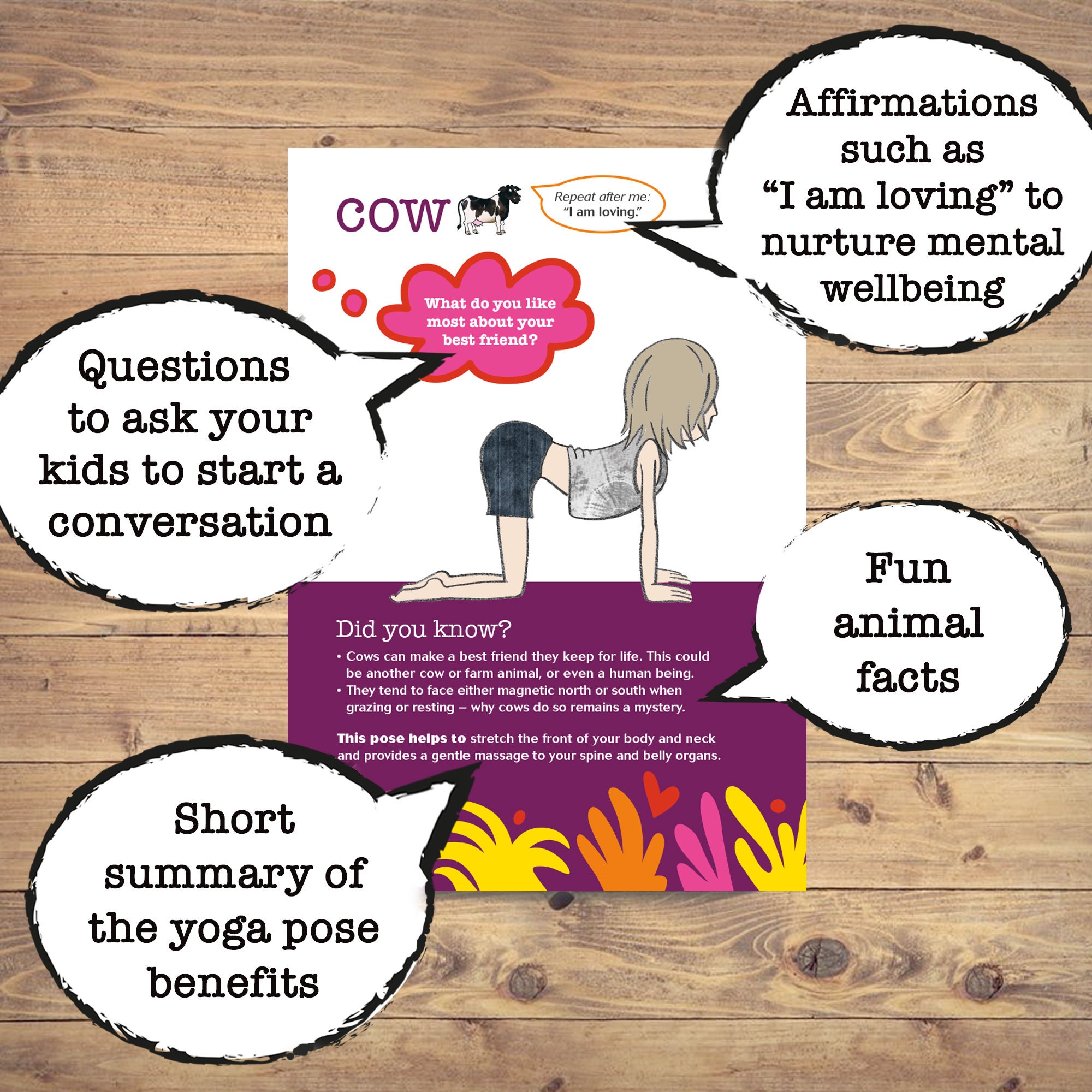 Kids Yoga Cards, ABC Yoga Cards, Reading Skills, School Play ...