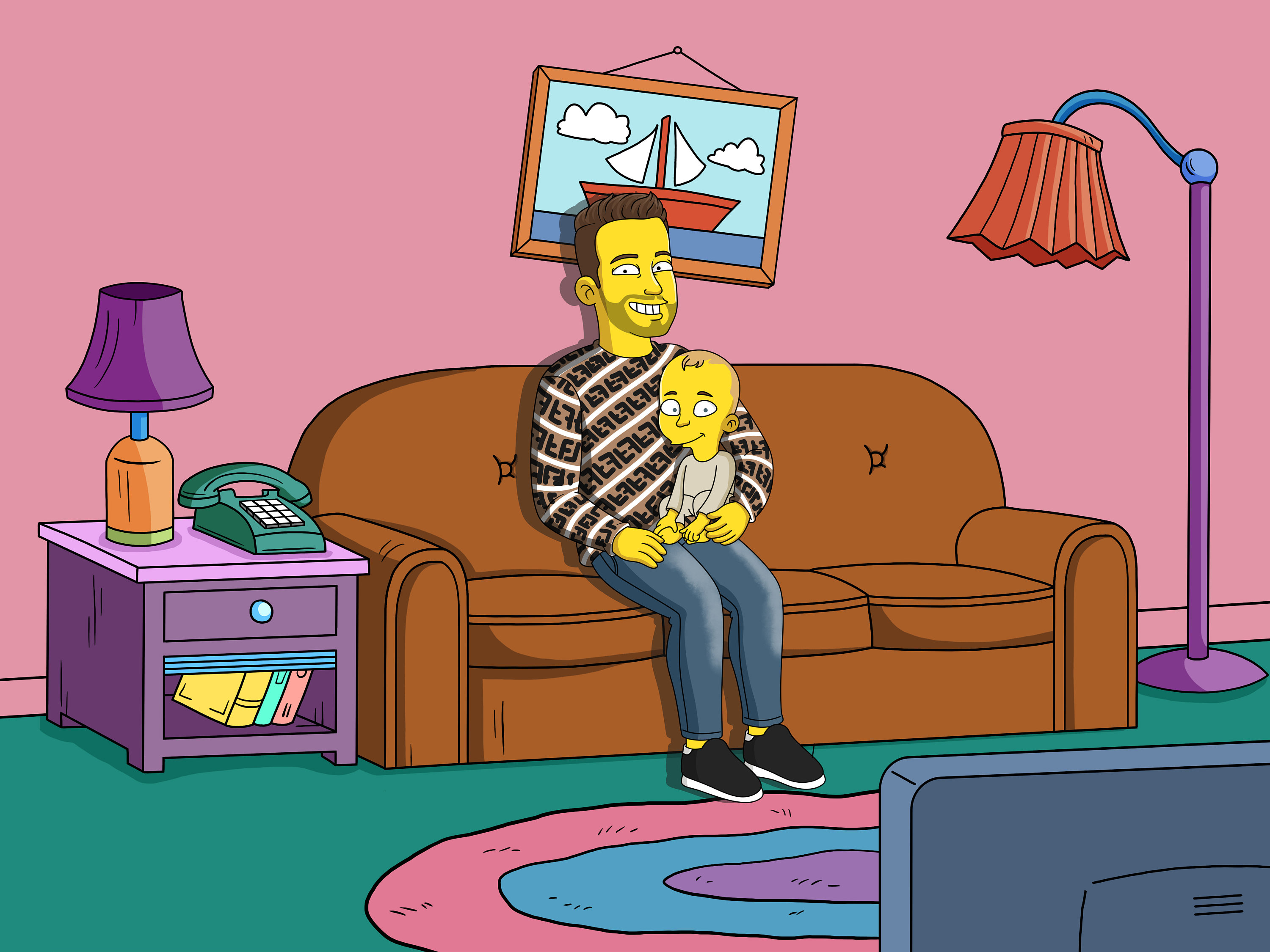 Simpsons Portrait Simpsonized Simpsonize Me Christmas Gift - Etsy