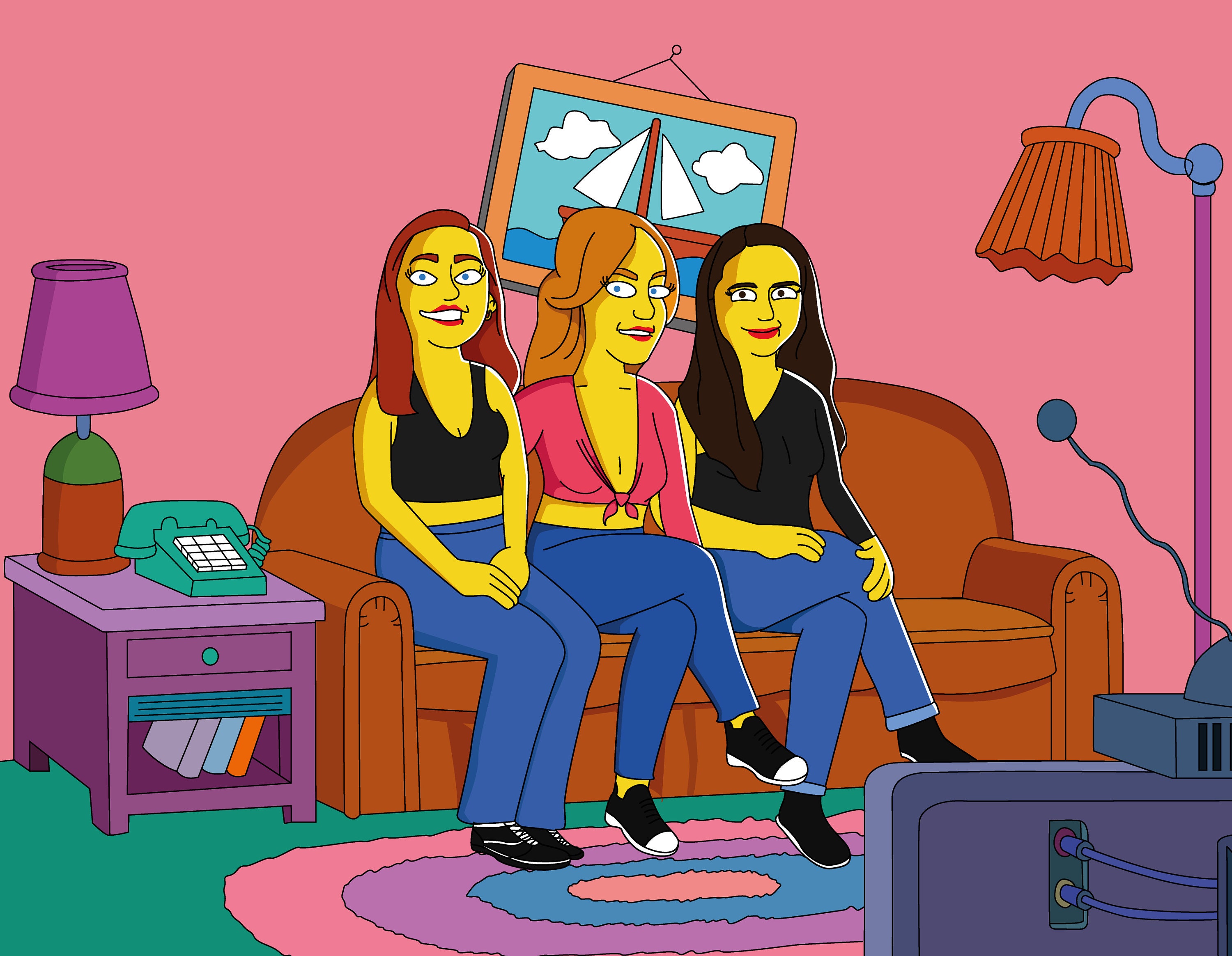 Simpsons Portrait, Custom Portrait, Simpsons, Simpsons Family Portrait ...