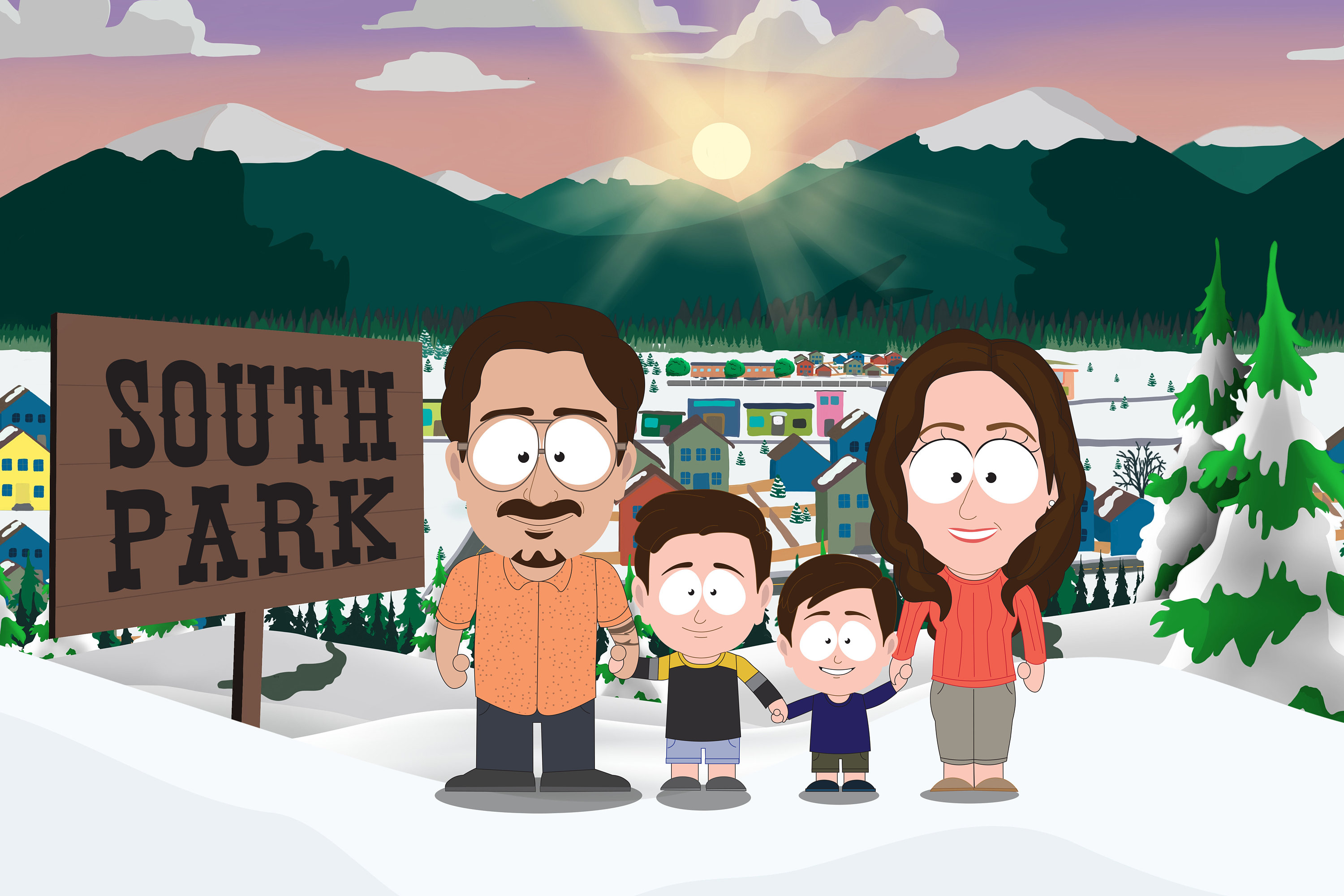 South Park Realistic Drawing