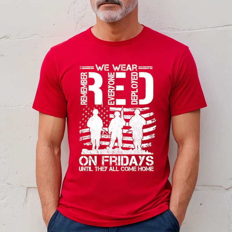 Red Deployment Shirt - Etsy