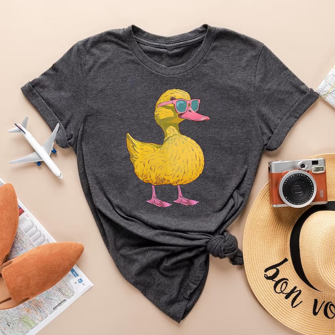 Duck Summer Wear Glasses Shirt, Vacation Shirt, Cute Duck Shirt, Duck ...