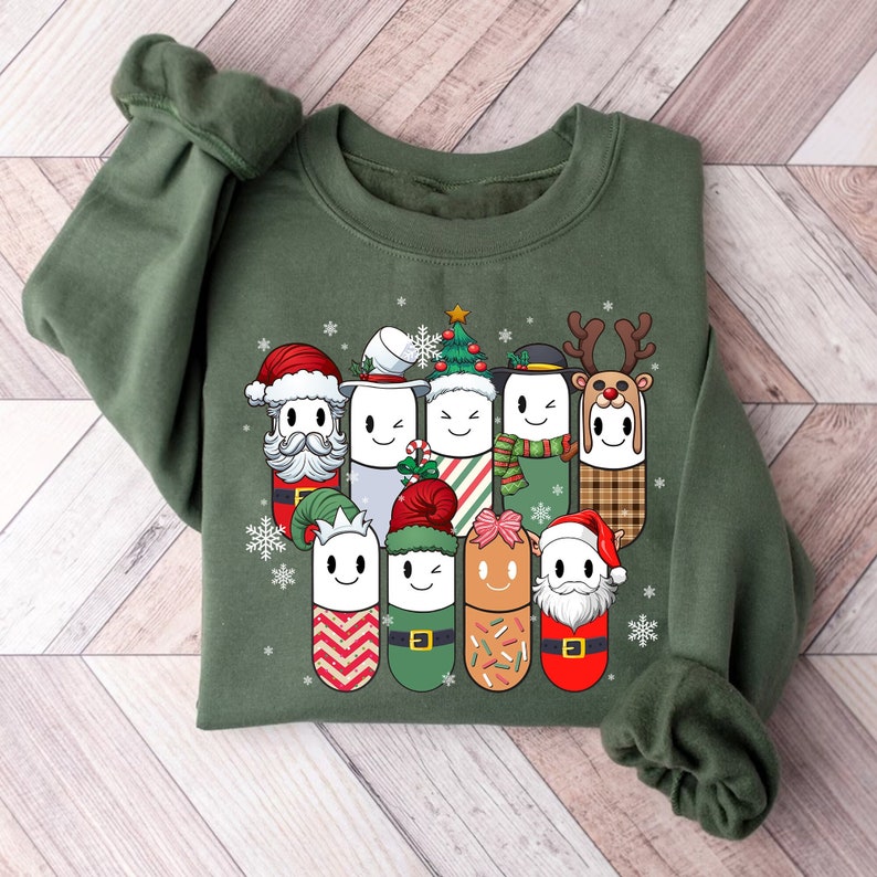 Pharmacy Christmas Crew Shirt: Holiday Pill Design - Etsy
