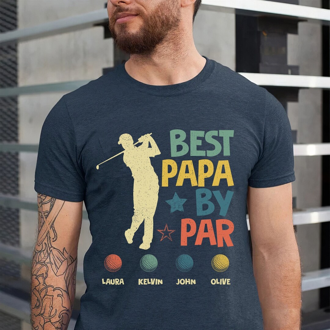 Best Papa by Par Golf Shirt, Dad Golf Shirt, Grandpa Golf Shirts ...