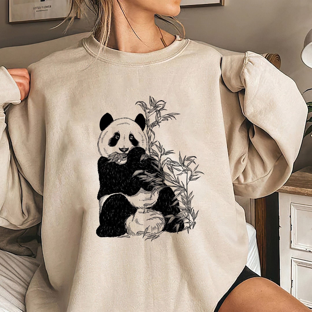 Panda Cottagecore Shirt, Cute Panda Shirt, Vintage Panda Shirt, Funny ...
