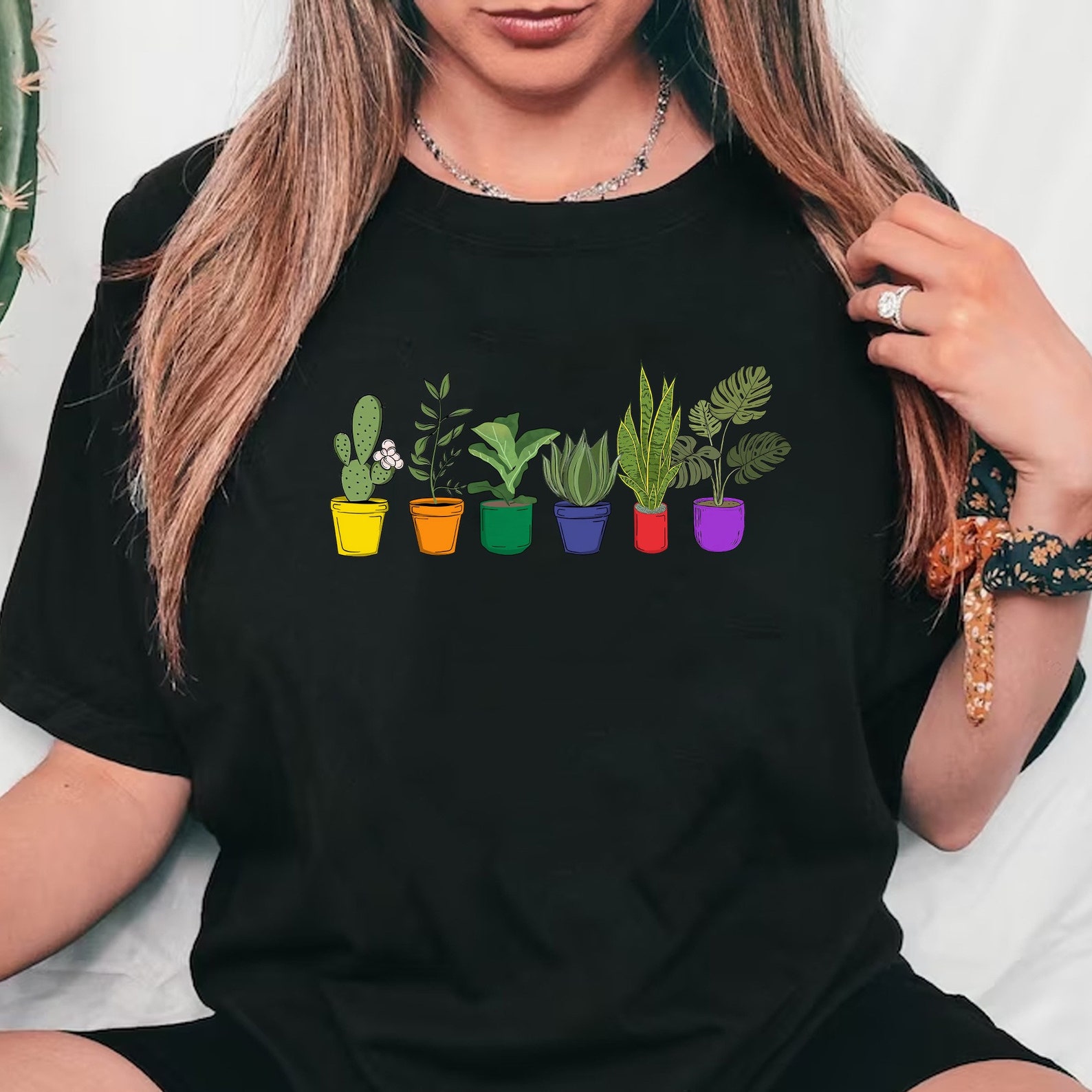 Cute Plant LGBTQ Shirt, Queer Plant Shirt, LGBTQ Ally, Subtle Pride ...
