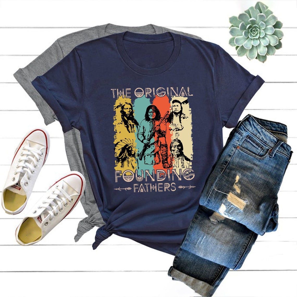 Original Founding Fathers Shirt Native American Indigenous - Etsy