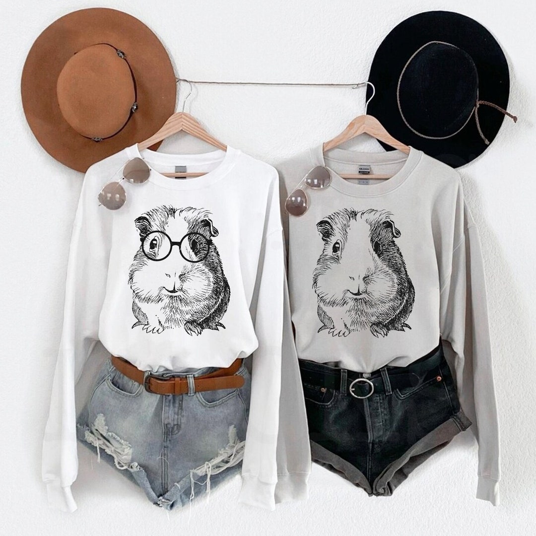 Guinea Pigs Shirt, Guinea Pigs With Glasses, Cute Guinea Pigs Shirt ...