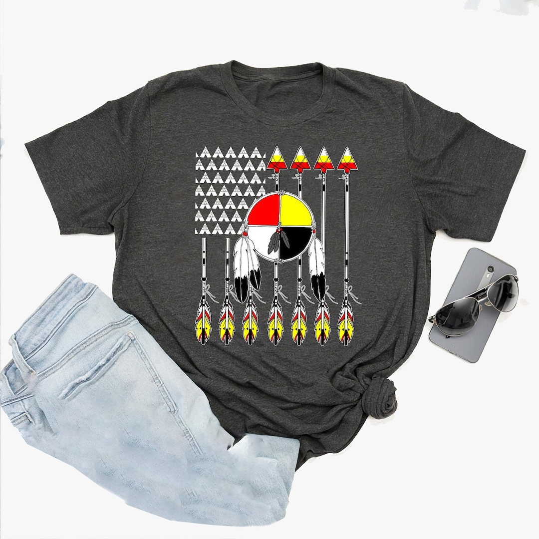 Native American Flag Shirt: Indigenous Pride Tee - Etsy