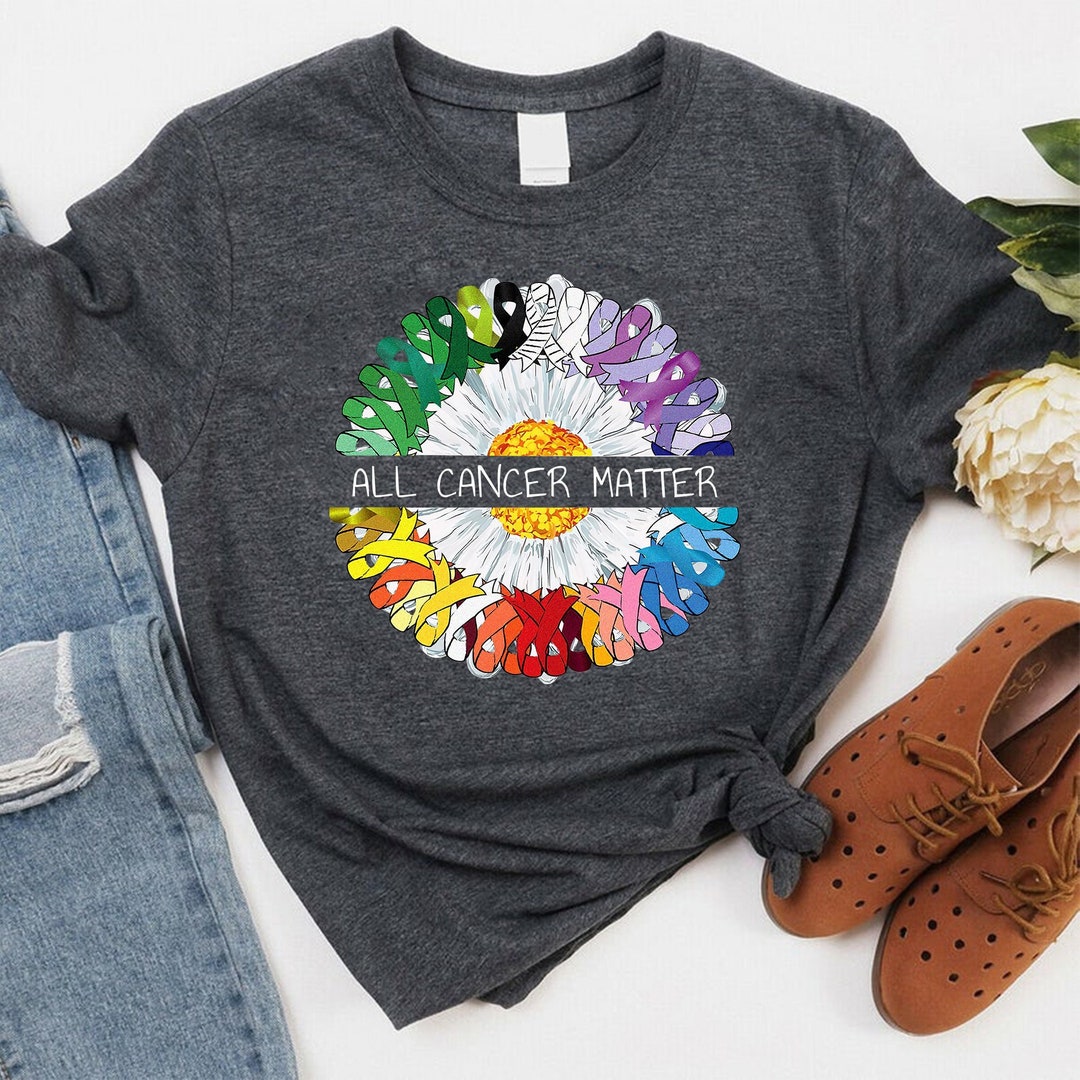 All Cancer Matter Ribbon T-shirt: Awareness Tee - Etsy