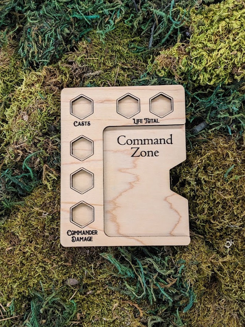Handcrafted MTG Command Zone, Wooden Magic the Gathering EDH Commander ...