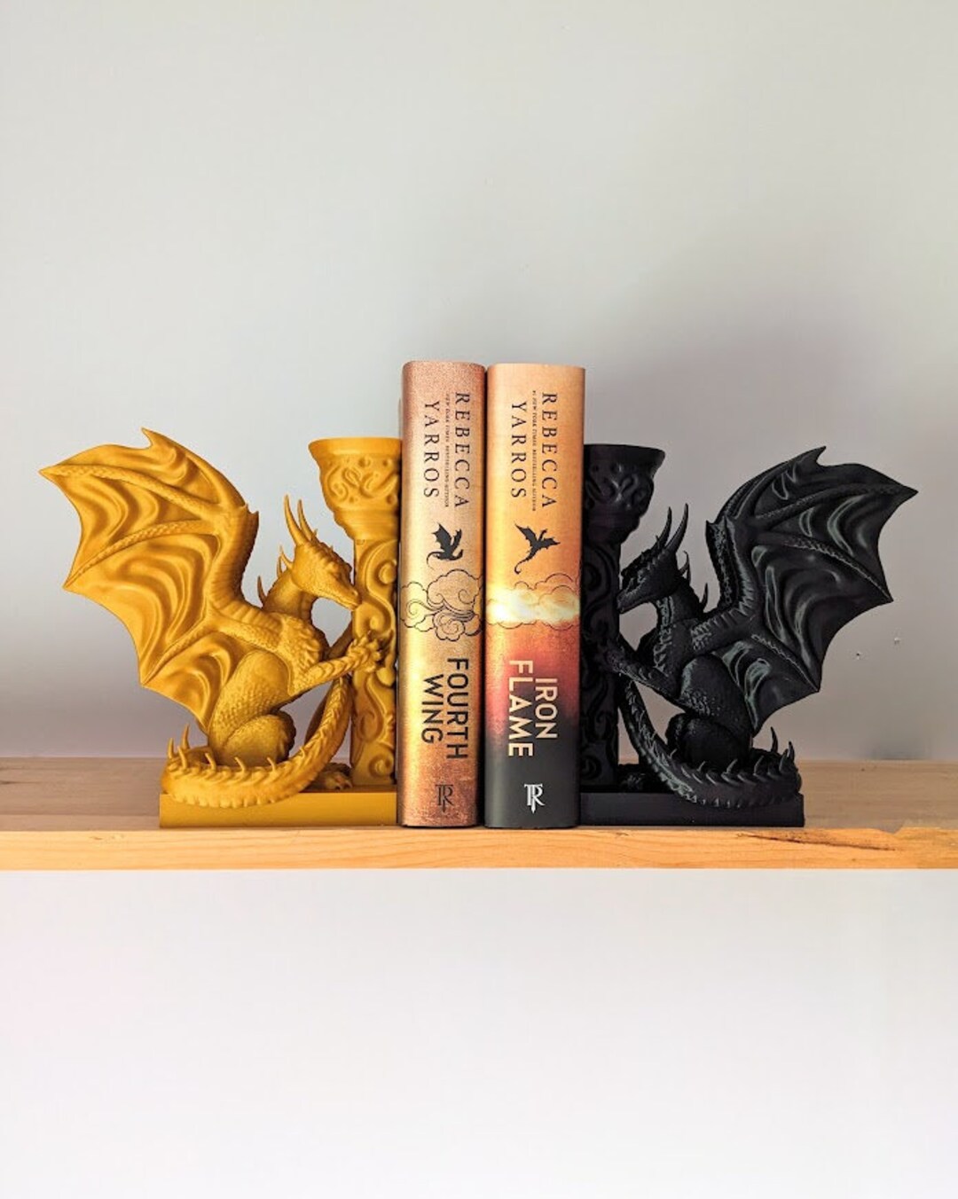 Dragon Book Ends, Fantasy Book Shelf Decor, Romance Adventure Medieval ...