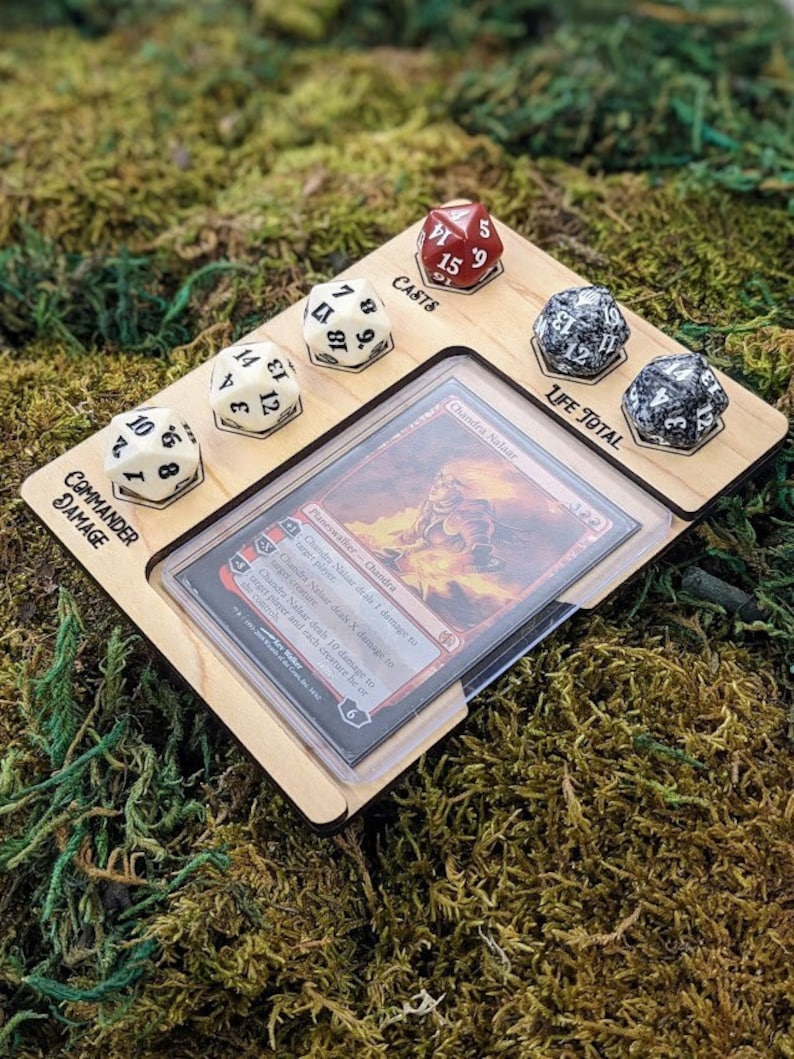 Handcrafted MTG Command Zone, Wooden Magic the Gathering EDH Commander ...