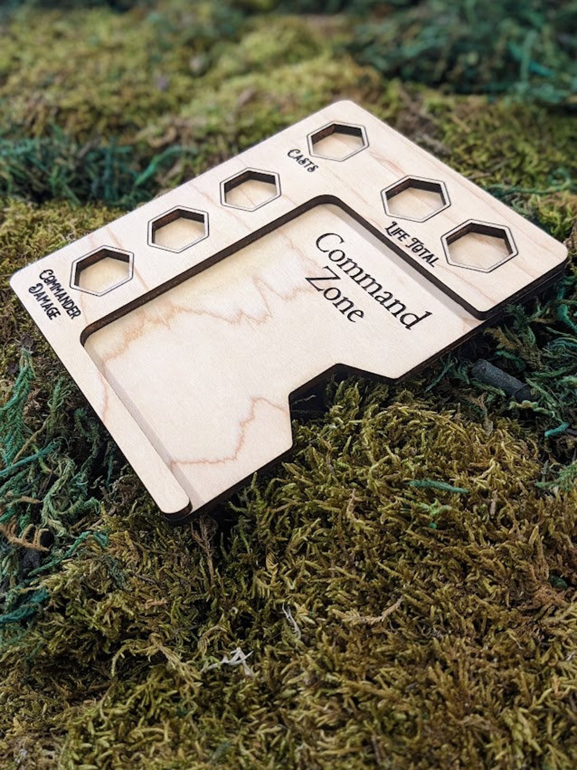 Handcrafted MTG Command Zone, Wooden Magic the Gathering EDH Commander ...