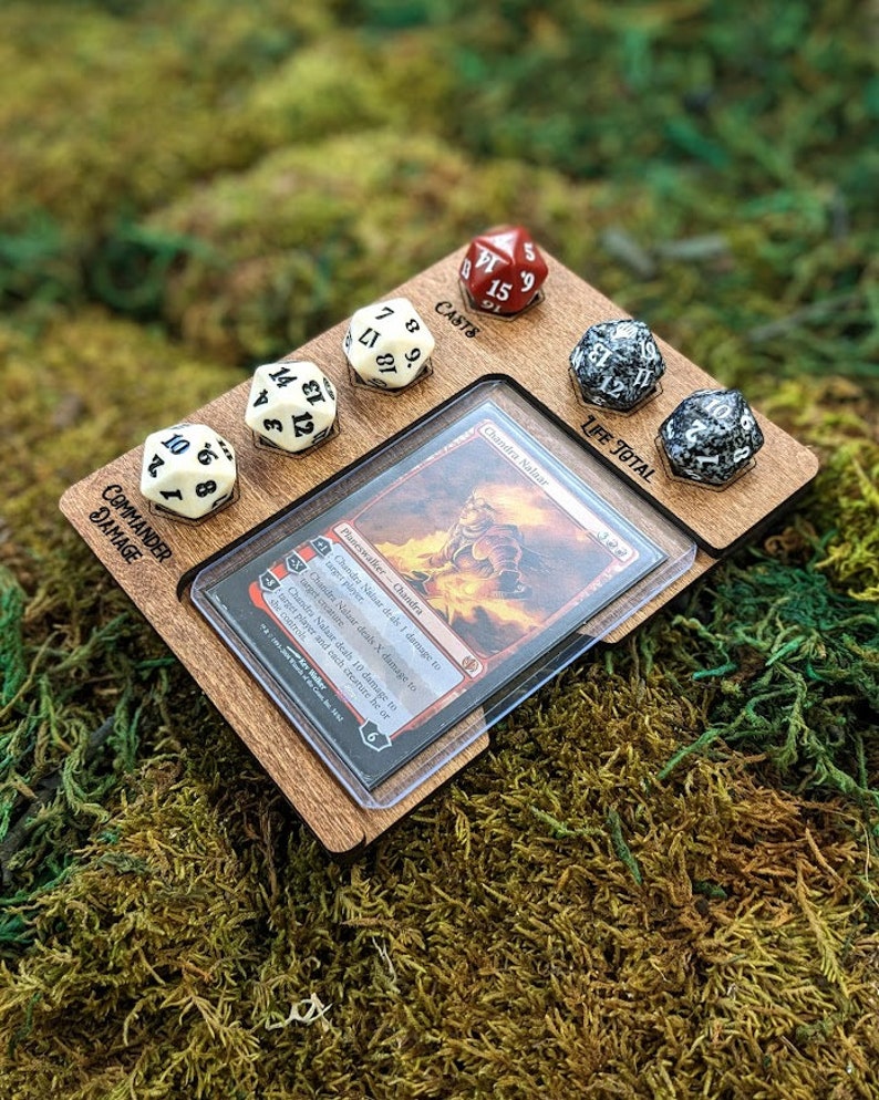 Handcrafted MTG Command Zone, Wooden Magic the Gathering EDH Commander ...