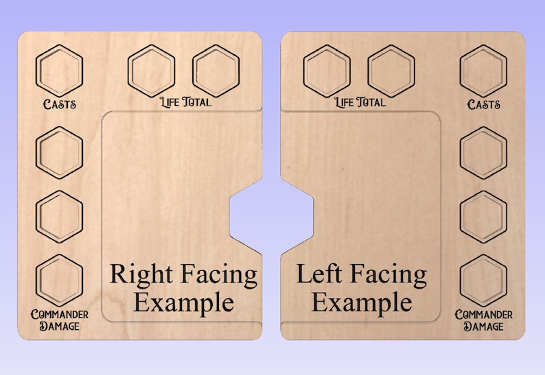 Handcrafted MTG Command Zone, Wooden Magic the Gathering EDH Commander ...