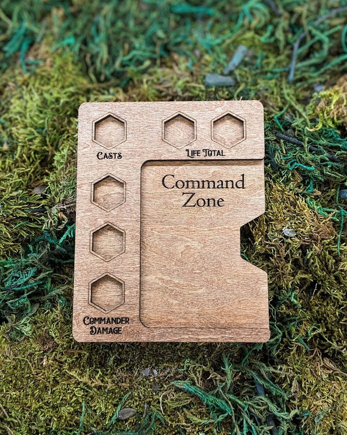Handcrafted MTG Command Zone, Wooden Magic the Gathering EDH Commander ...